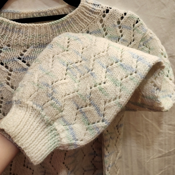 Hand Crafted | Sweaters | Handmade Knit Sweater Mockneck Lightweight ...